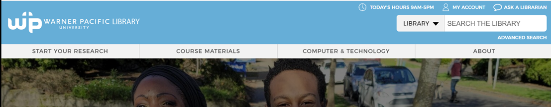 Using the Library Catalog - Warner Pacific University Library