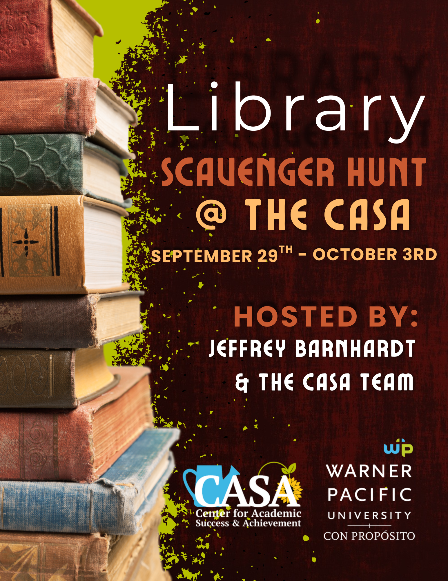 Library Scavenger Hunt! - Warner Pacific University Library
